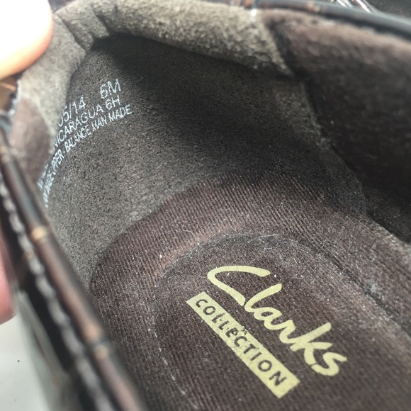 Clarks | Shoes | Clarks Collection Faux Patent Leather Mules | Poshmark